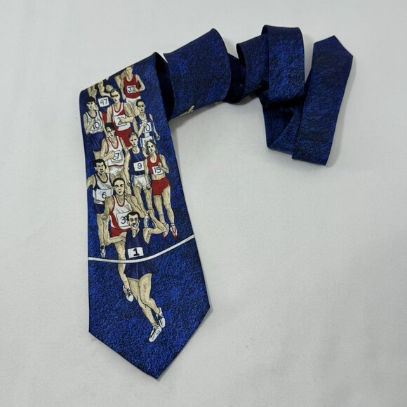 A. Rogers | Accessories | Vintage A Rogers Tie Necktie Runners Marathon ...